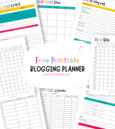 11+ Free Blogging Planner templates