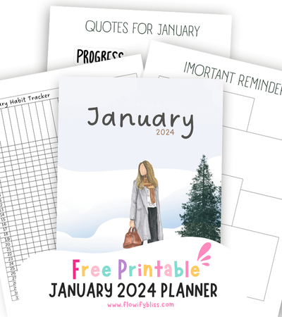 Free Printable 2024 January Planner
