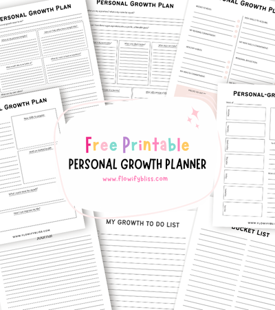 Free Personal-Growth Planner - Flowify Bliss