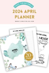 PRINTABLE MONTHLY GOAL PLANNER - Flowify Bliss