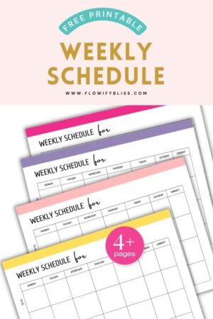 Free Printable Weekly Planner - Flowify Bliss